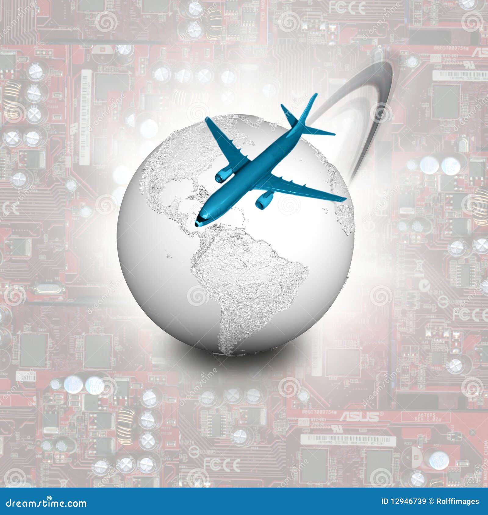 Travel Technology stock illustration. Illustration of earth - 12946739