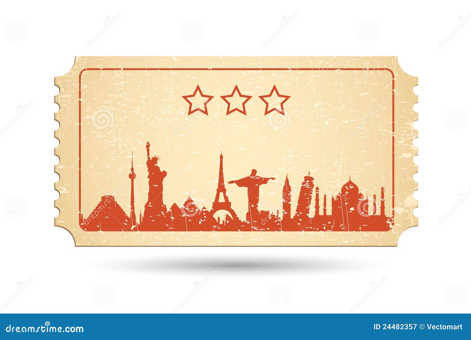 Travel Ticket stock vector. Illustration of boarding - 24482357