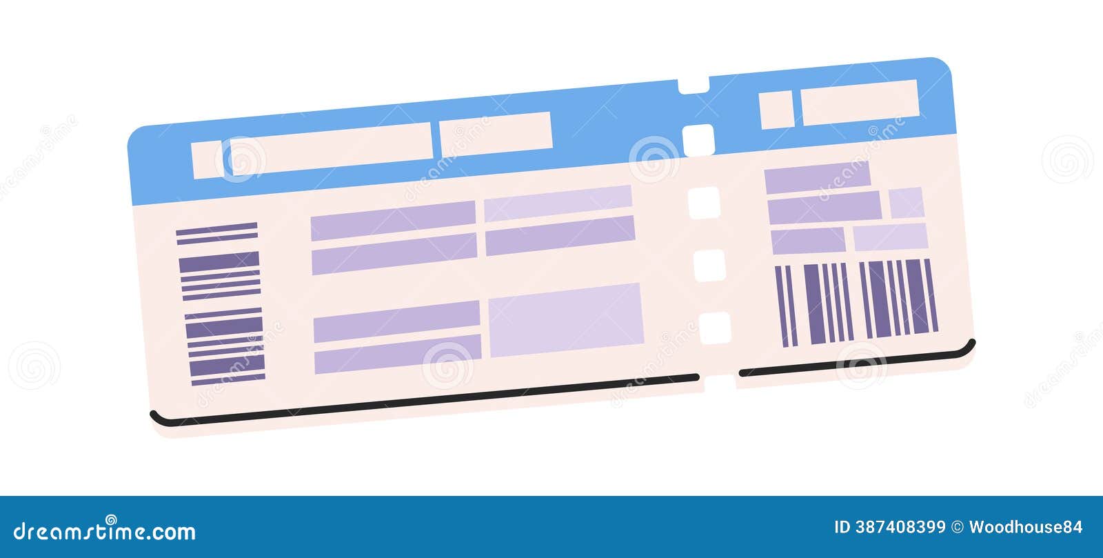 Ticket With Cartoon Characters In Front Of Retro Circus. Vector ...