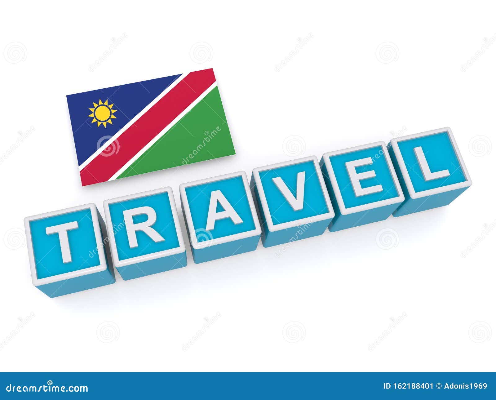 Travel Namibia Flag Logo And Visiting Card Design Vector Illustration ...