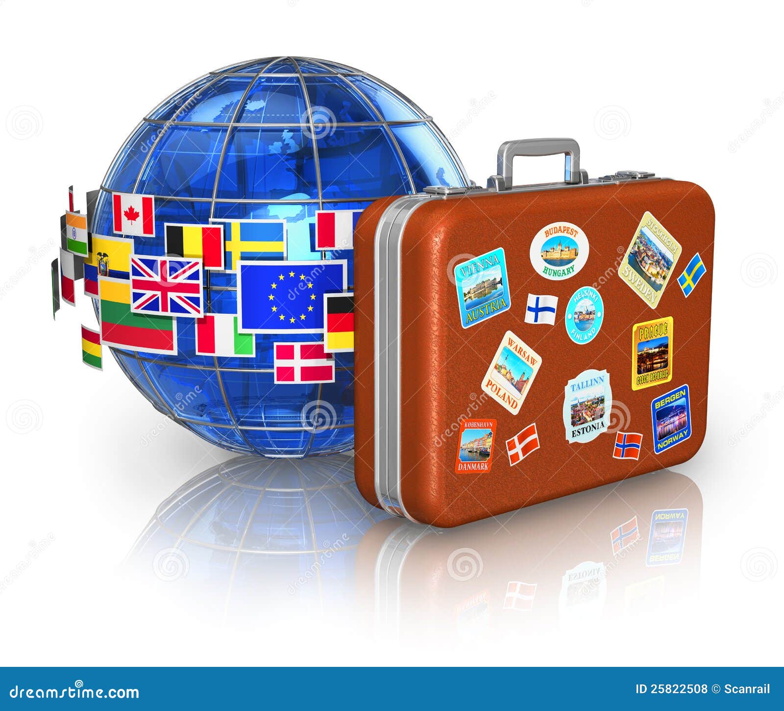Travel and tourism concept stock illustration. Illustration of concept ...