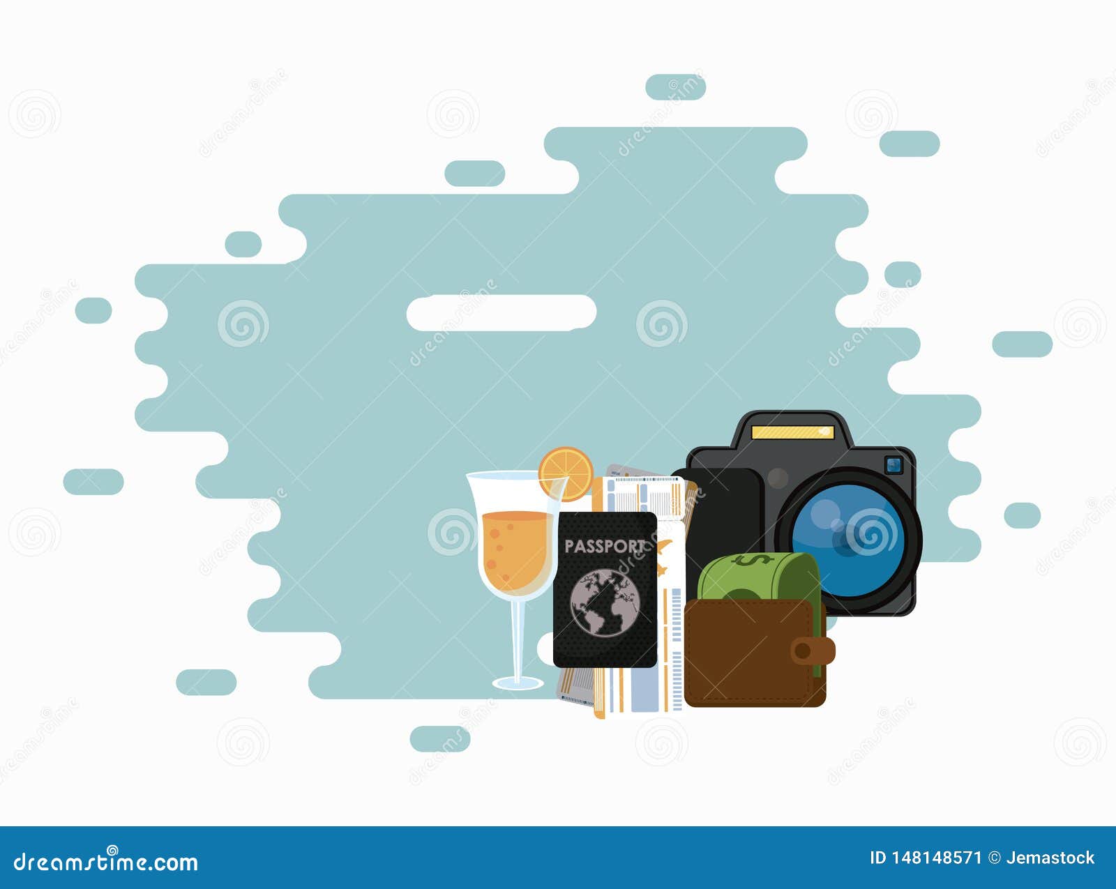 Travel and Tourism Elements Stock Vector - Illustration of hiking ...