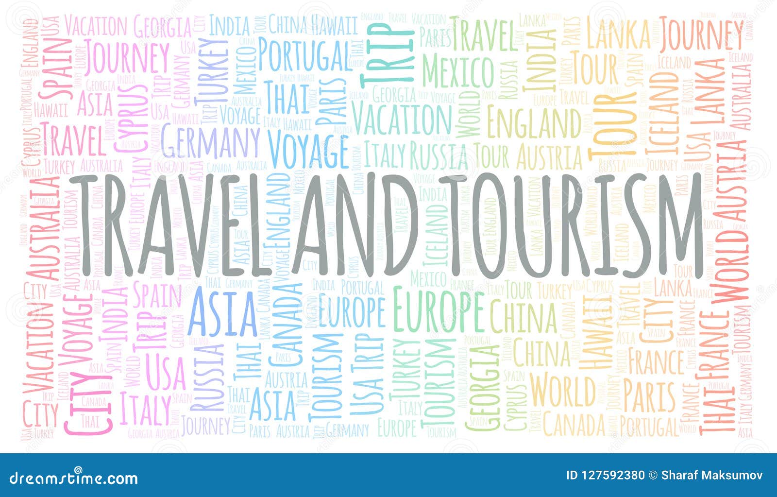 Travel and Tourism Word Cloud. Stock Illustration - Illustration of ...