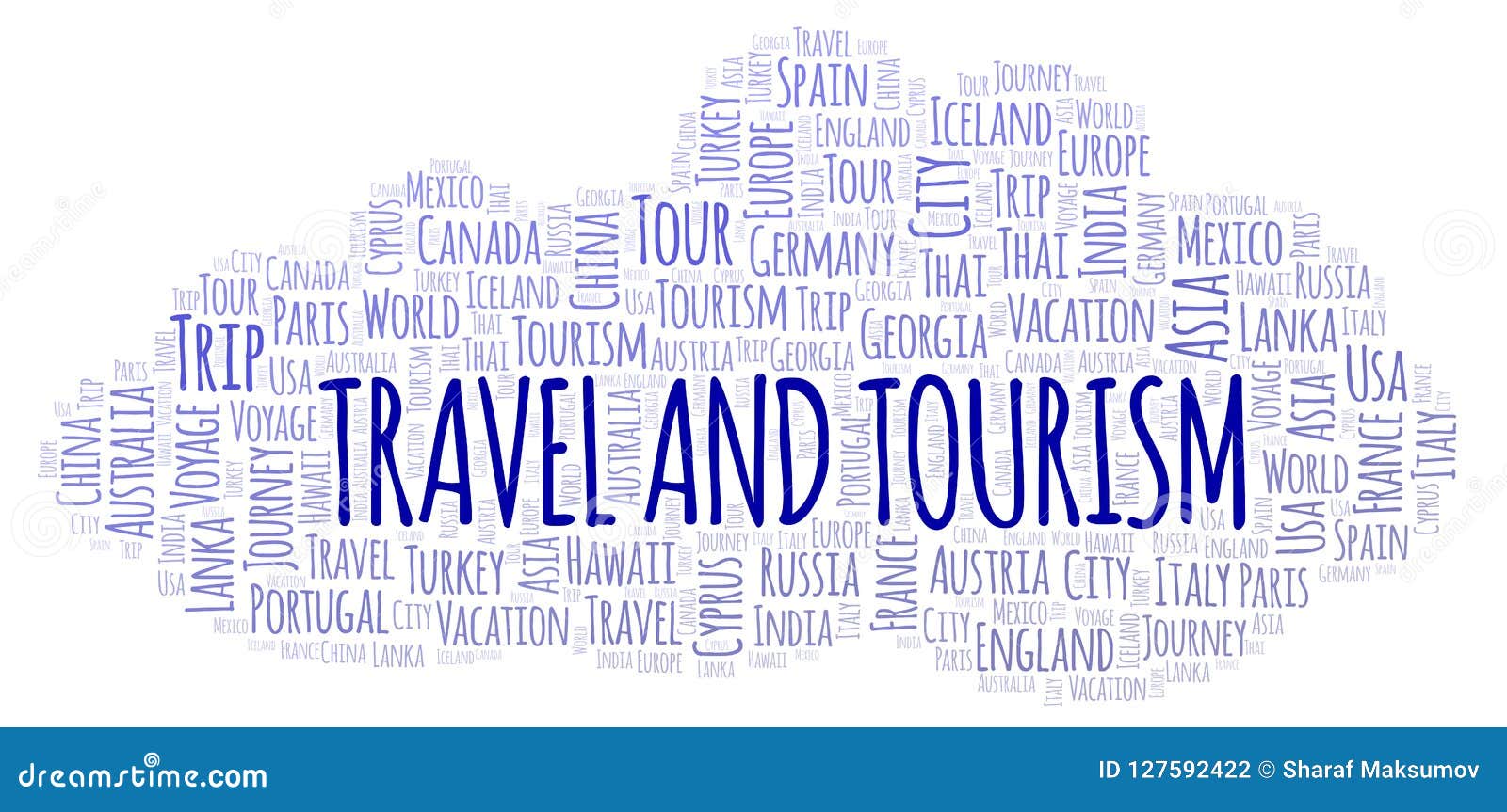 Travel and Tourism Word Cloud. Stock Illustration - Illustration of ...
