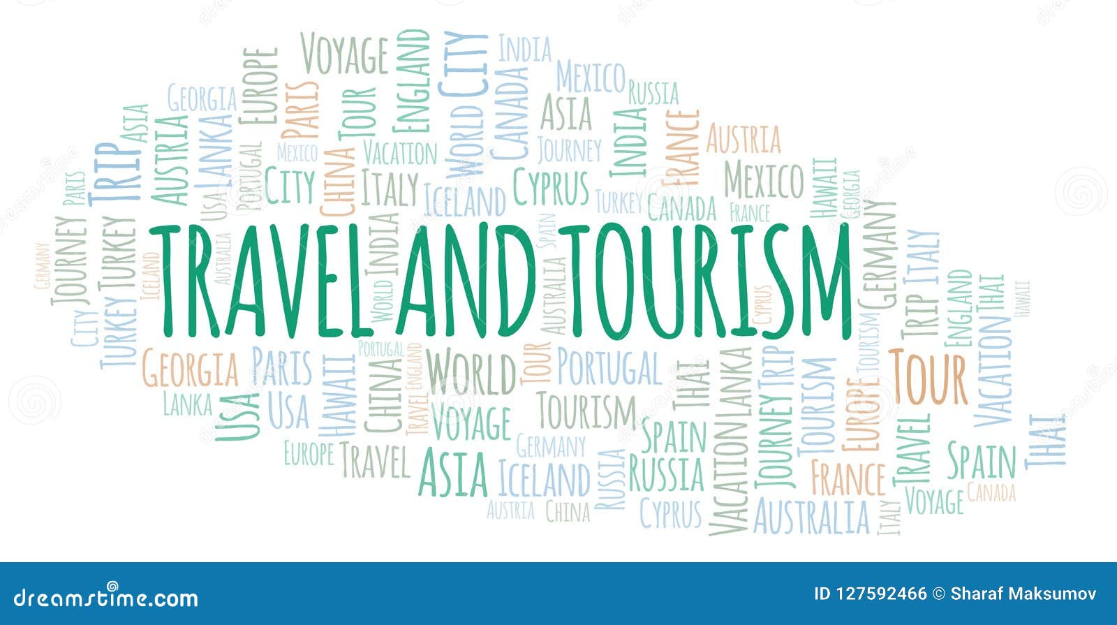 Travel and Tourism Word Cloud. Stock Illustration - Illustration of ...
