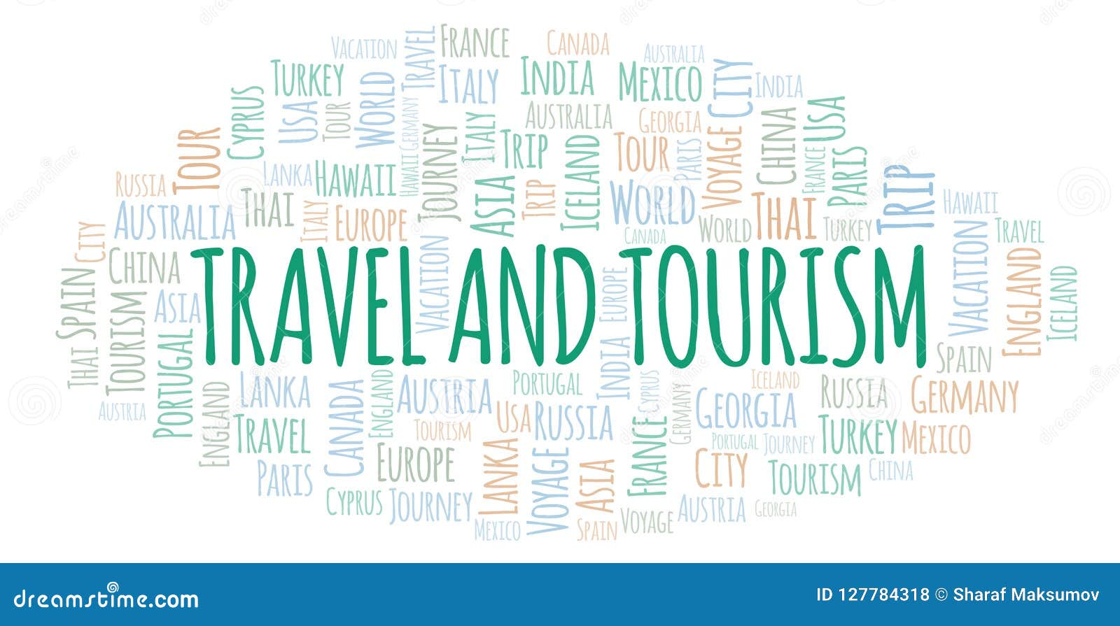 Travel and Tourism Word Cloud. Stock Illustration - Illustration of ...