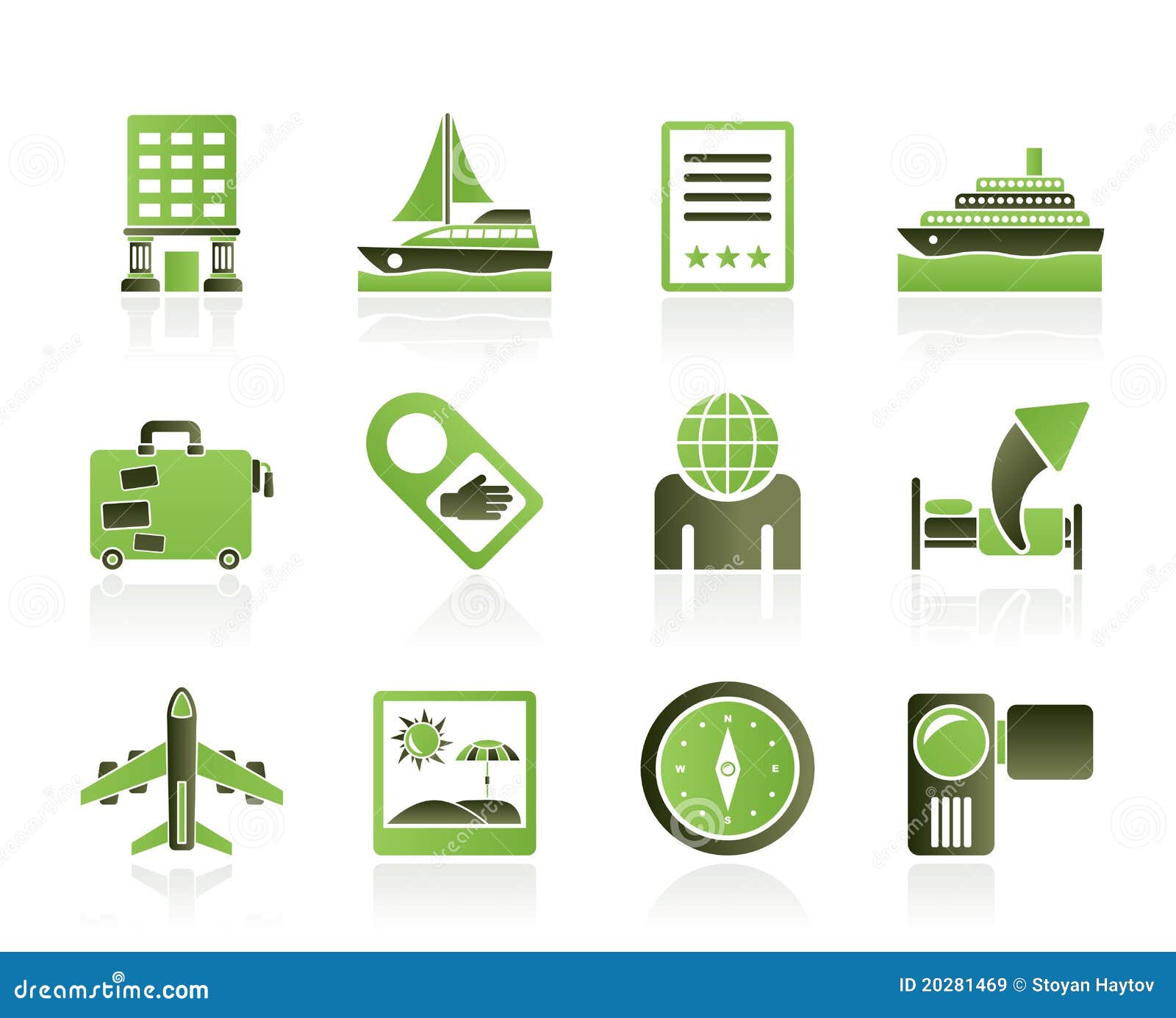 Travel, Vacation and Holidays Icon Stock Vector - Illustration of label ...