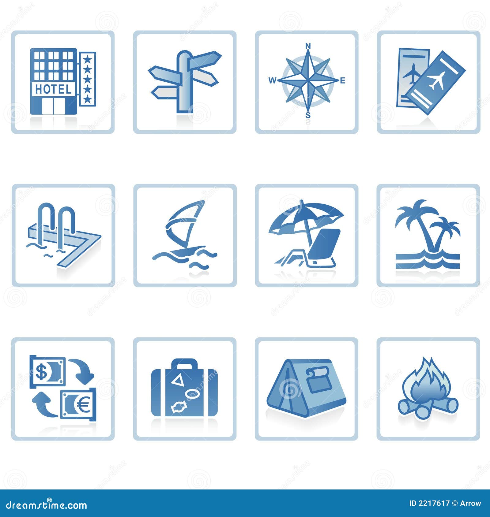 Travel and Vacation icon I stock illustration. Illustration of parasol ...