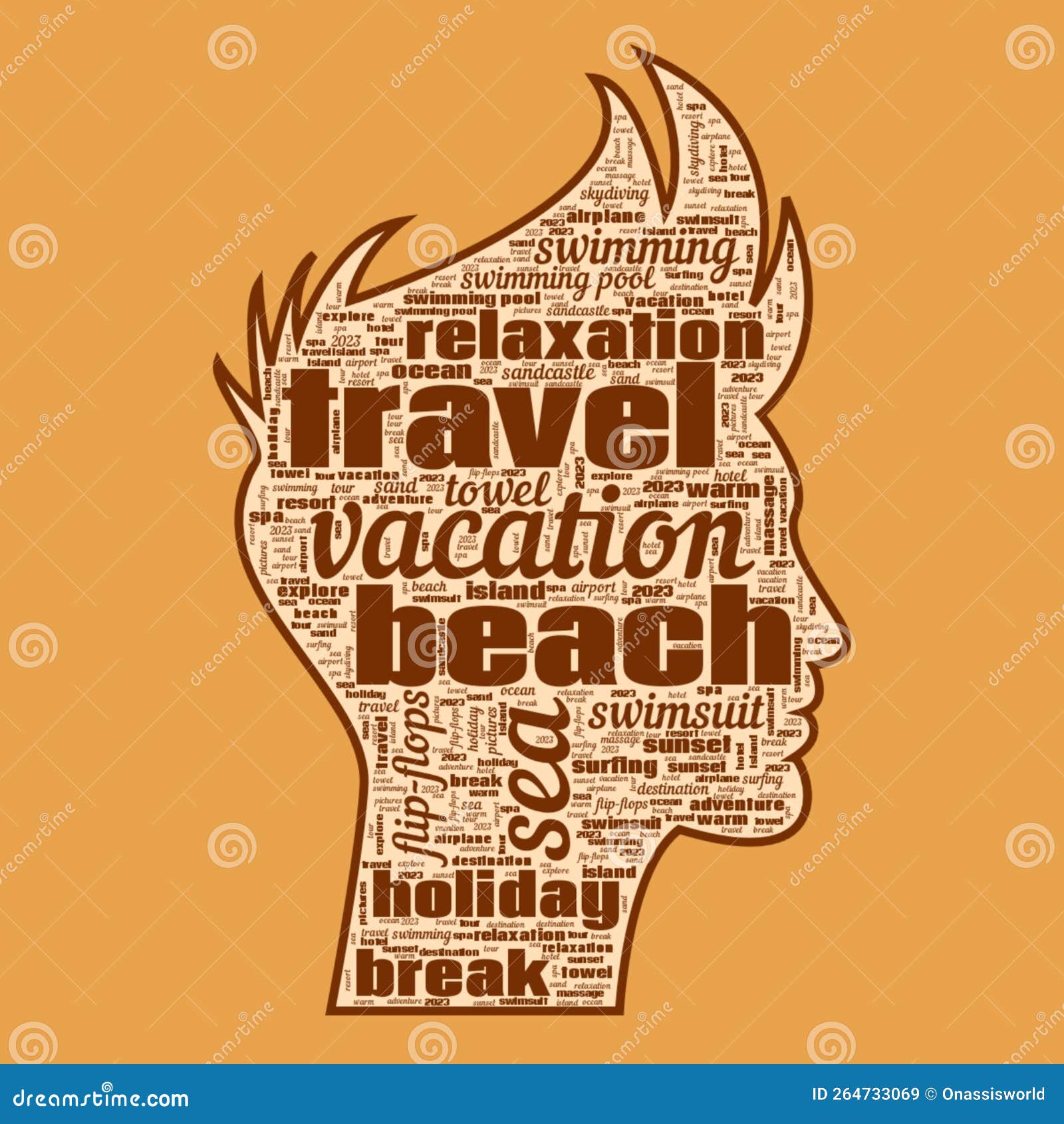 Travel Vacation Text Illustration Background Header Abstract Stock ...