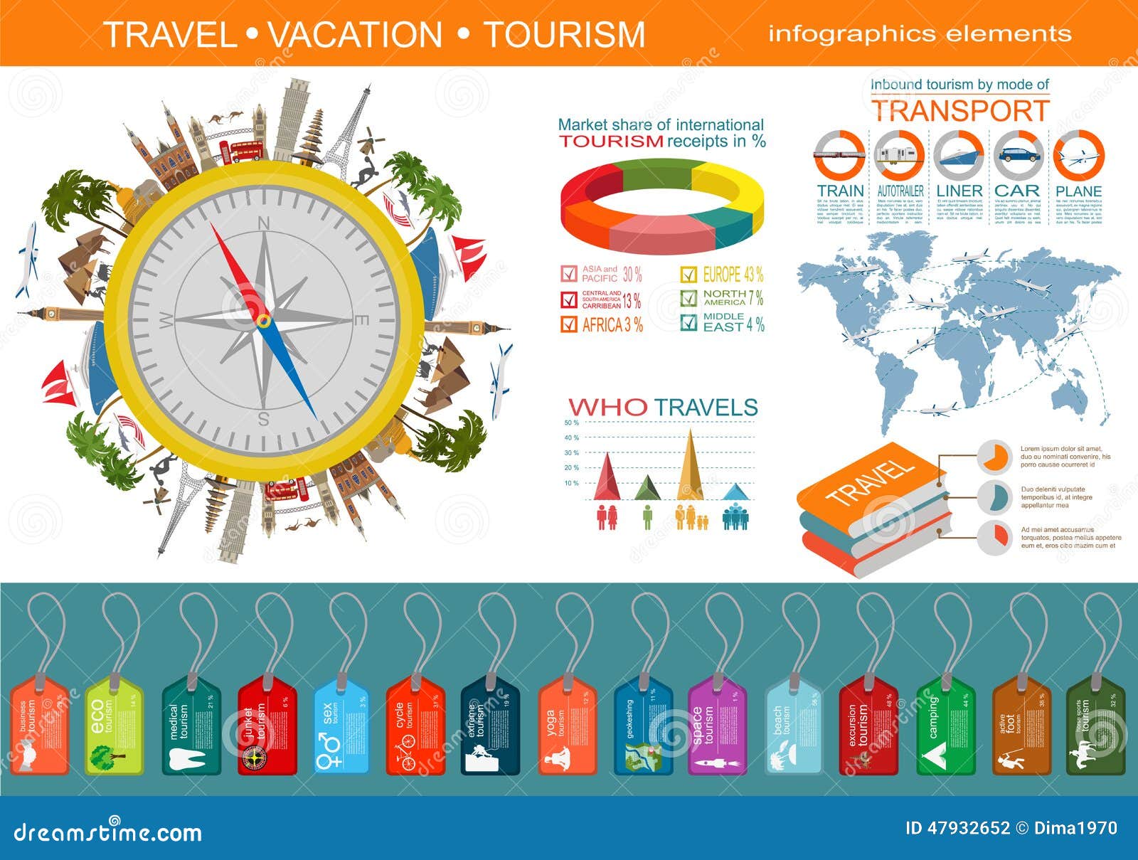 Travel. Vacations. Beach Resort Infographics Stock Vector ...