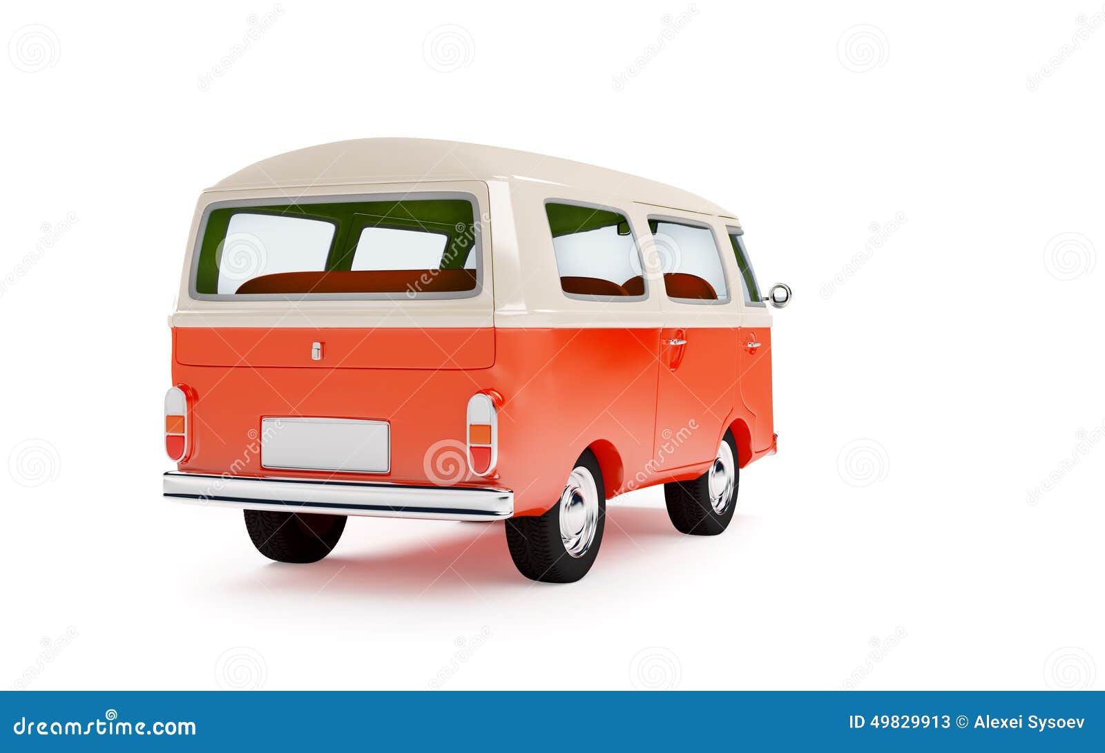 Travel van back stock illustration. Illustration of holiday - 49829913