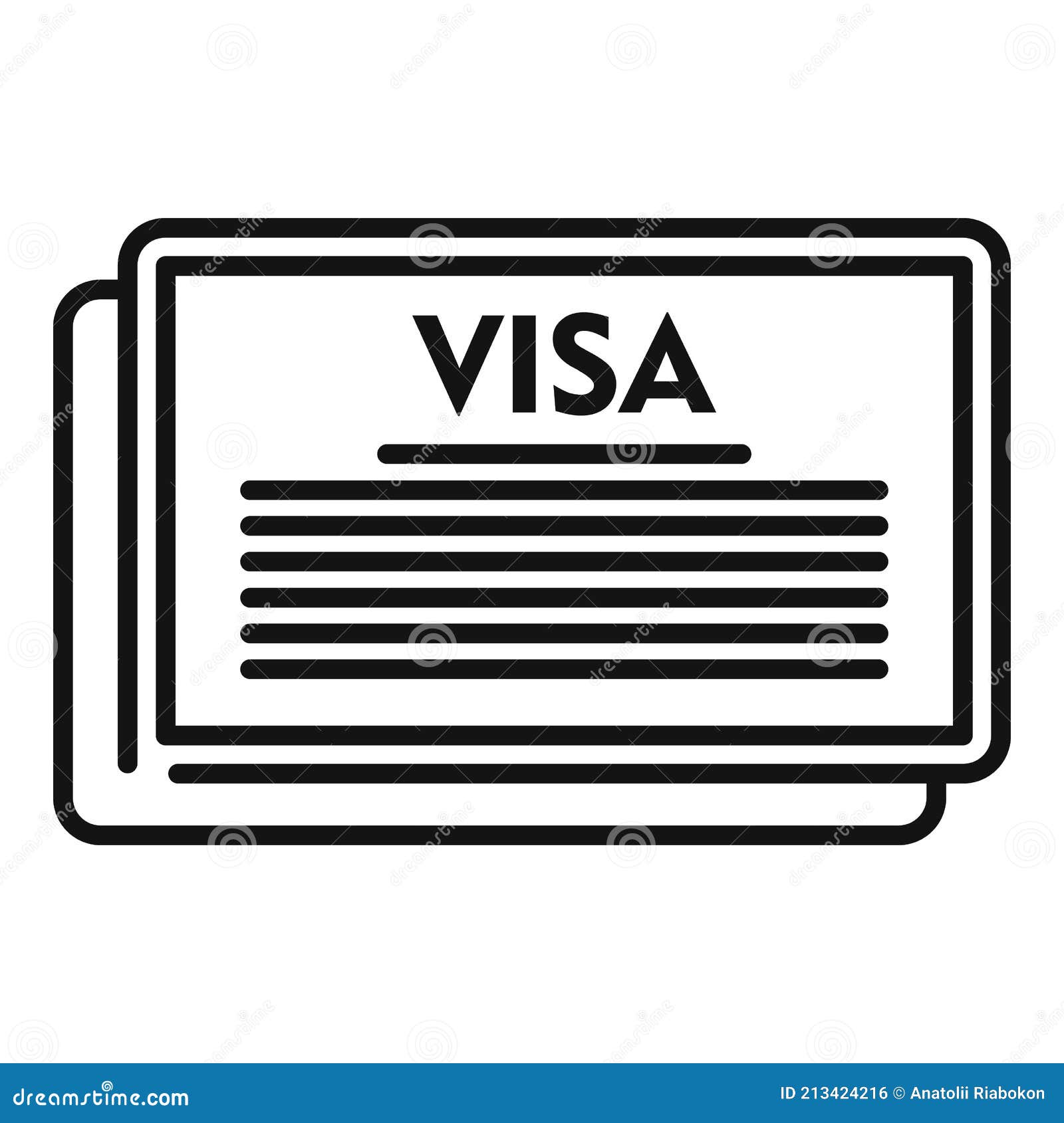 Visa Icon. Simple Element From Icons Collection. Creative Visa Icon Ui ...