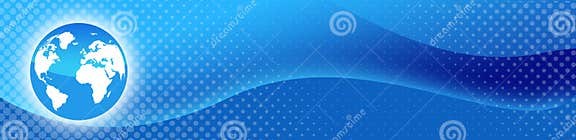 Travel Web Header / World Globe Stock Illustration - Illustration of ...