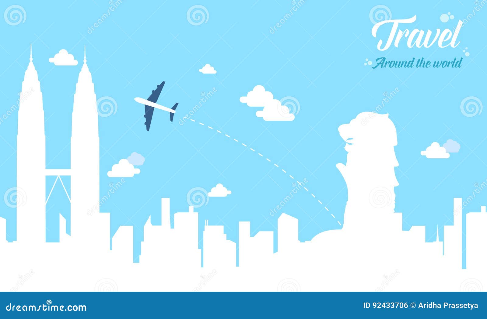 Travel on the World Style Banner Collection Stock Vector - Illustration ...
