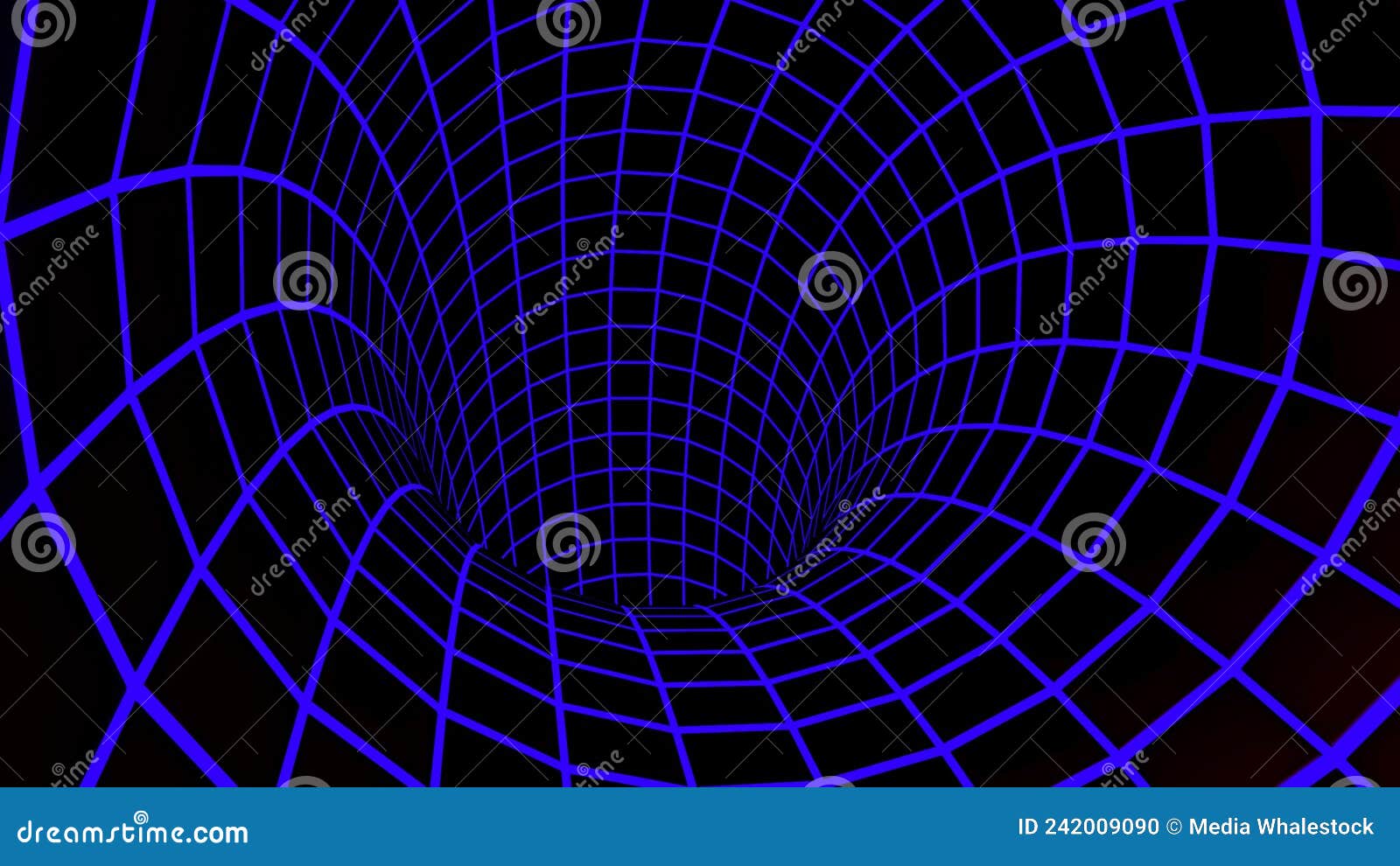 The Travel through a Wormhole in Outer Space, Seamless Loop. Design ...