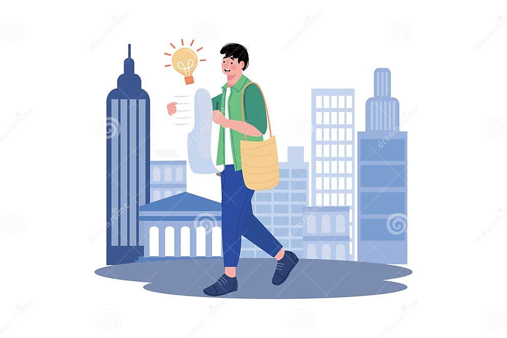 Travel Writer Creating Destination and Experience Content Stock Vector ...