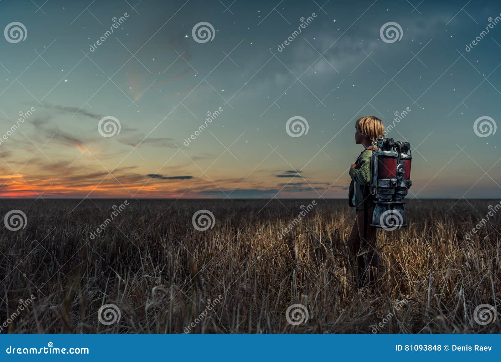 Traveler at night stock photo. Image of idyllic, equipment - 81093848