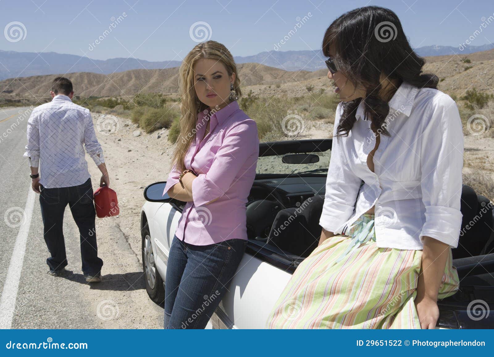 Travelers Waiting for Help stock photo. Image of problems - 29651522