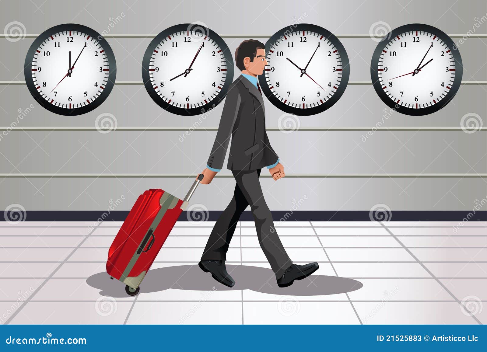 Traveling businessman stock vector. Illustration of professional - 21525883