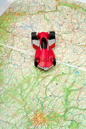 Traveling by Car on World Map Stock Photo - Image of germany, border ...