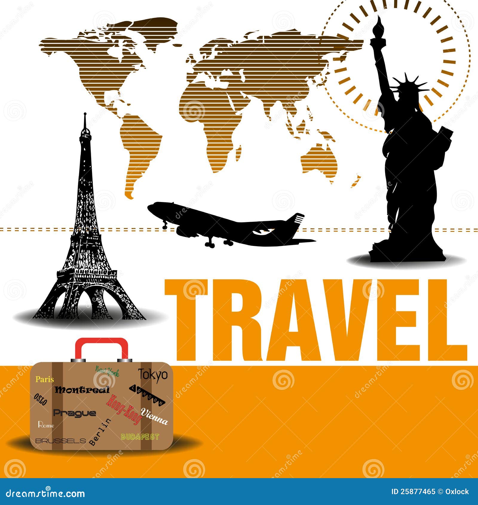 Traveling design stock vector. Illustration of abstract - 25877465