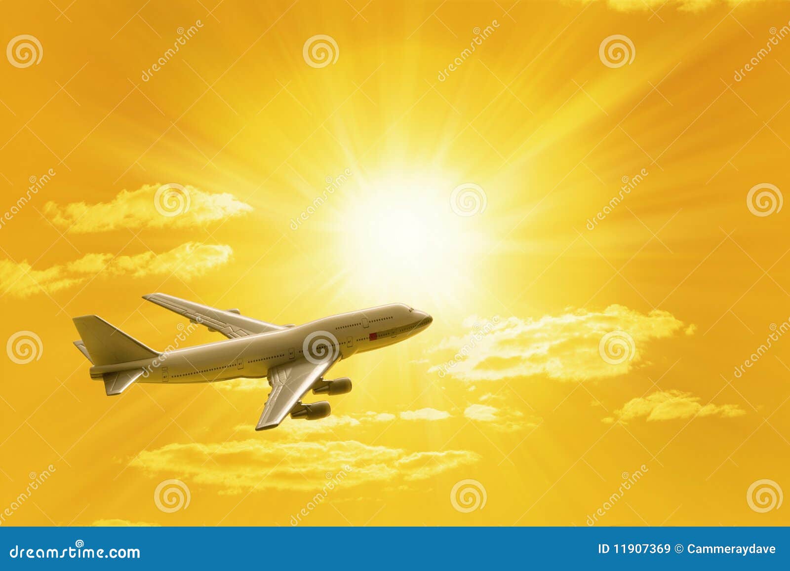 Traveling Flying Airplane Sunset Sky Stock Image - Image of airline ...