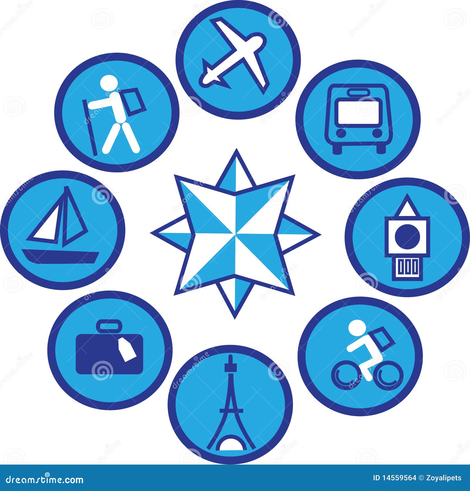 Traveling icons - 1 stock vector. Illustration of icon - 14559564