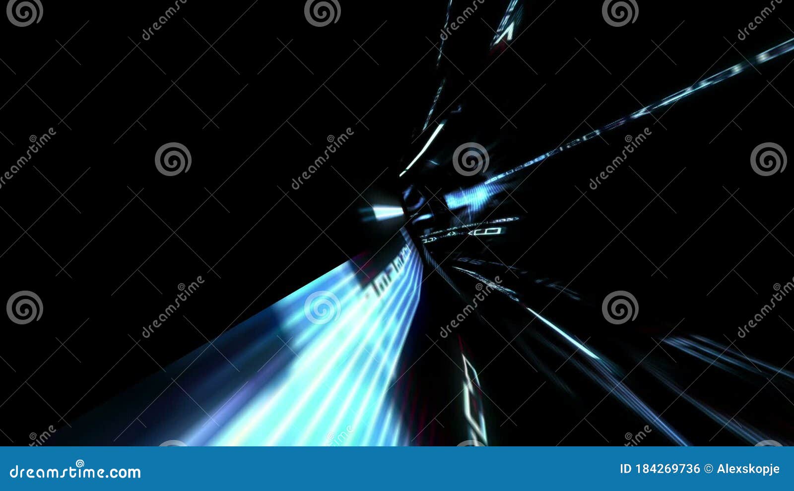 Traveling through a Matrix Tunnel Stock Footage - Video of circuit ...