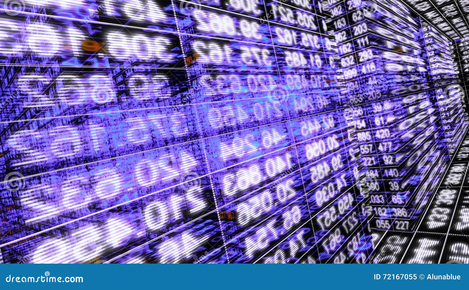 Traveling through a Maze of Digital Data - Data Storm 0590 HD Stock ...