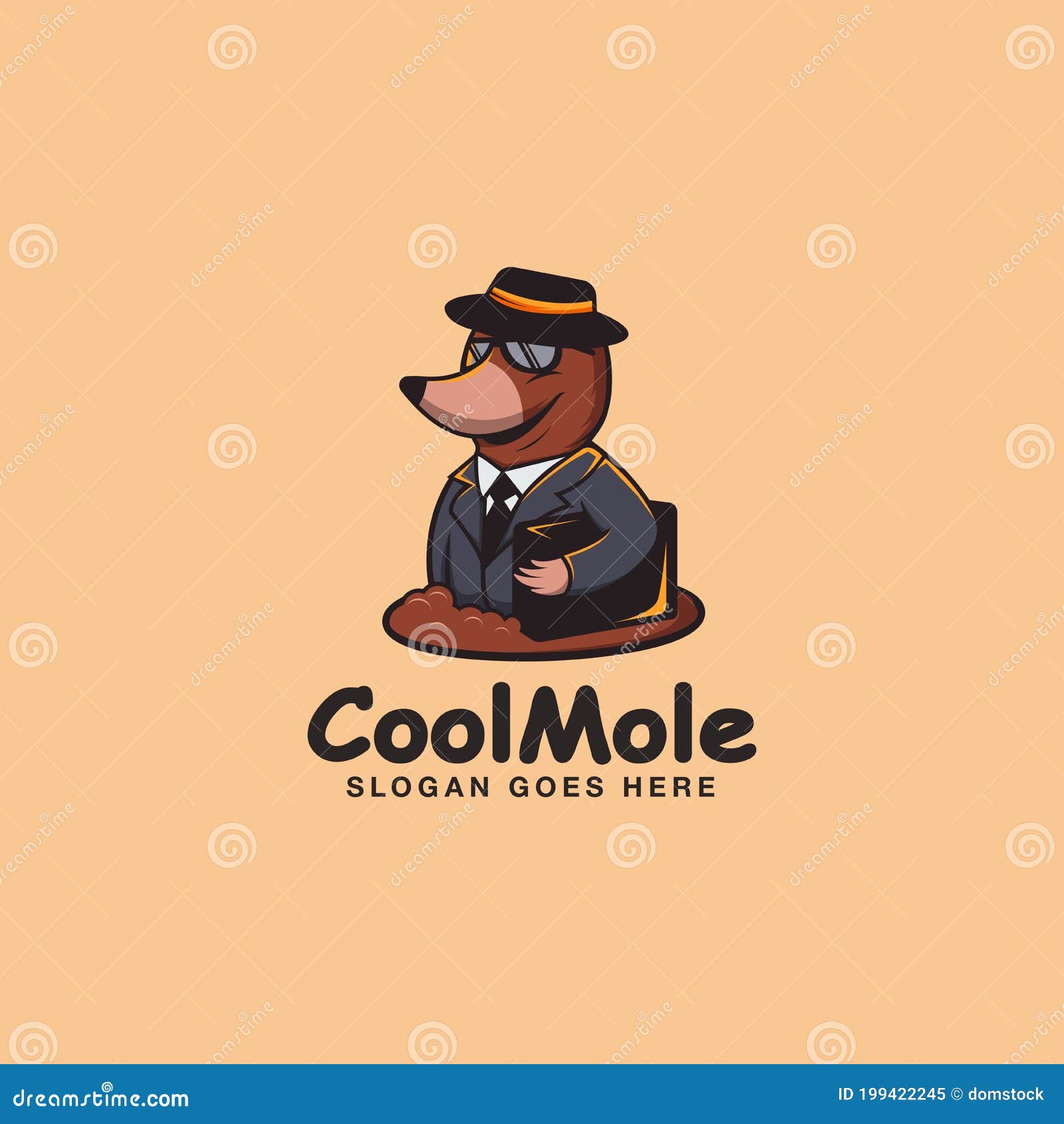 Mole Logo Vector Outline Silhouette Art Icon | CartoonDealer.com #304748124