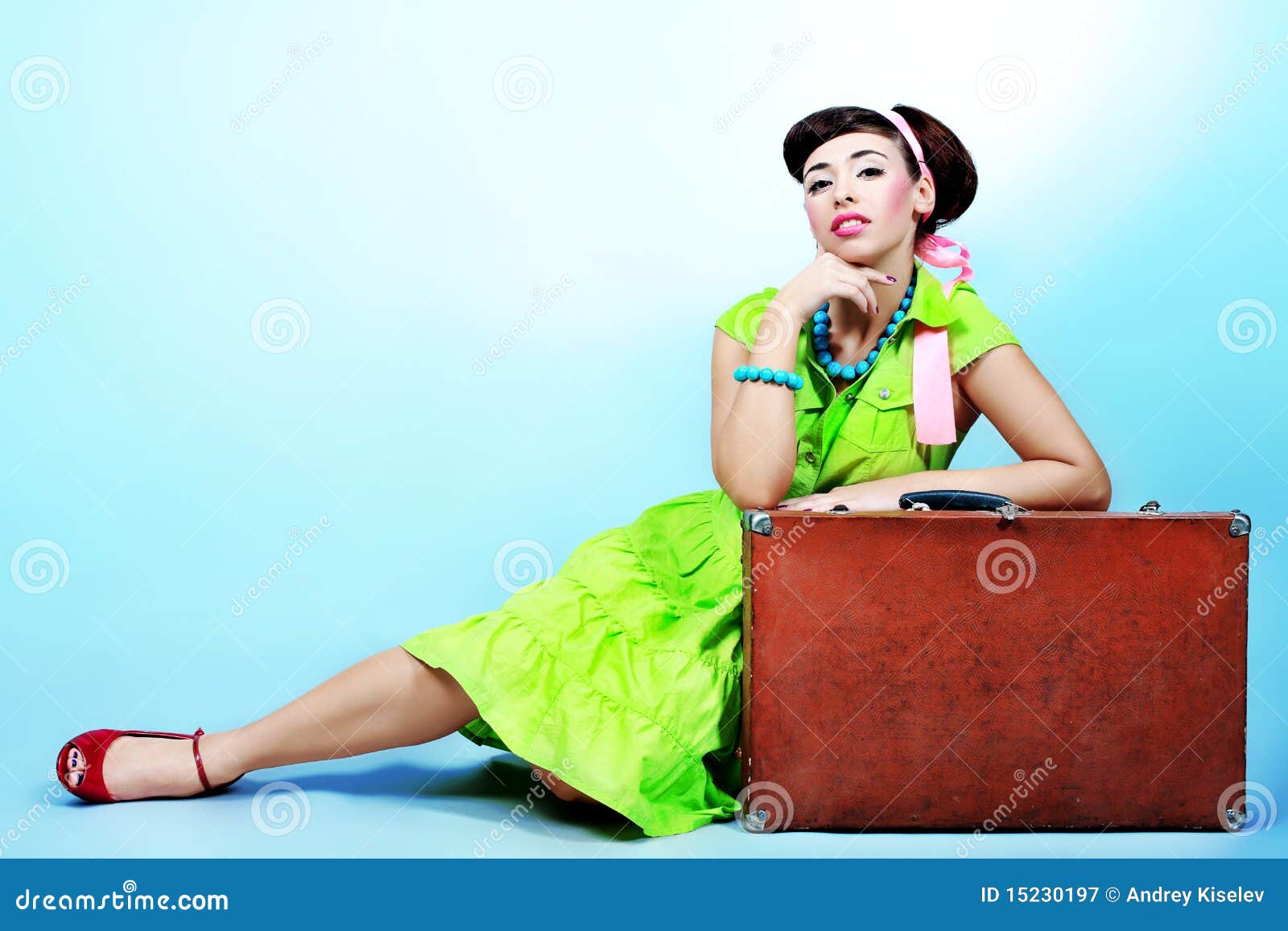 Traveller stock image. Image of people, portrait, pretty - 15230197