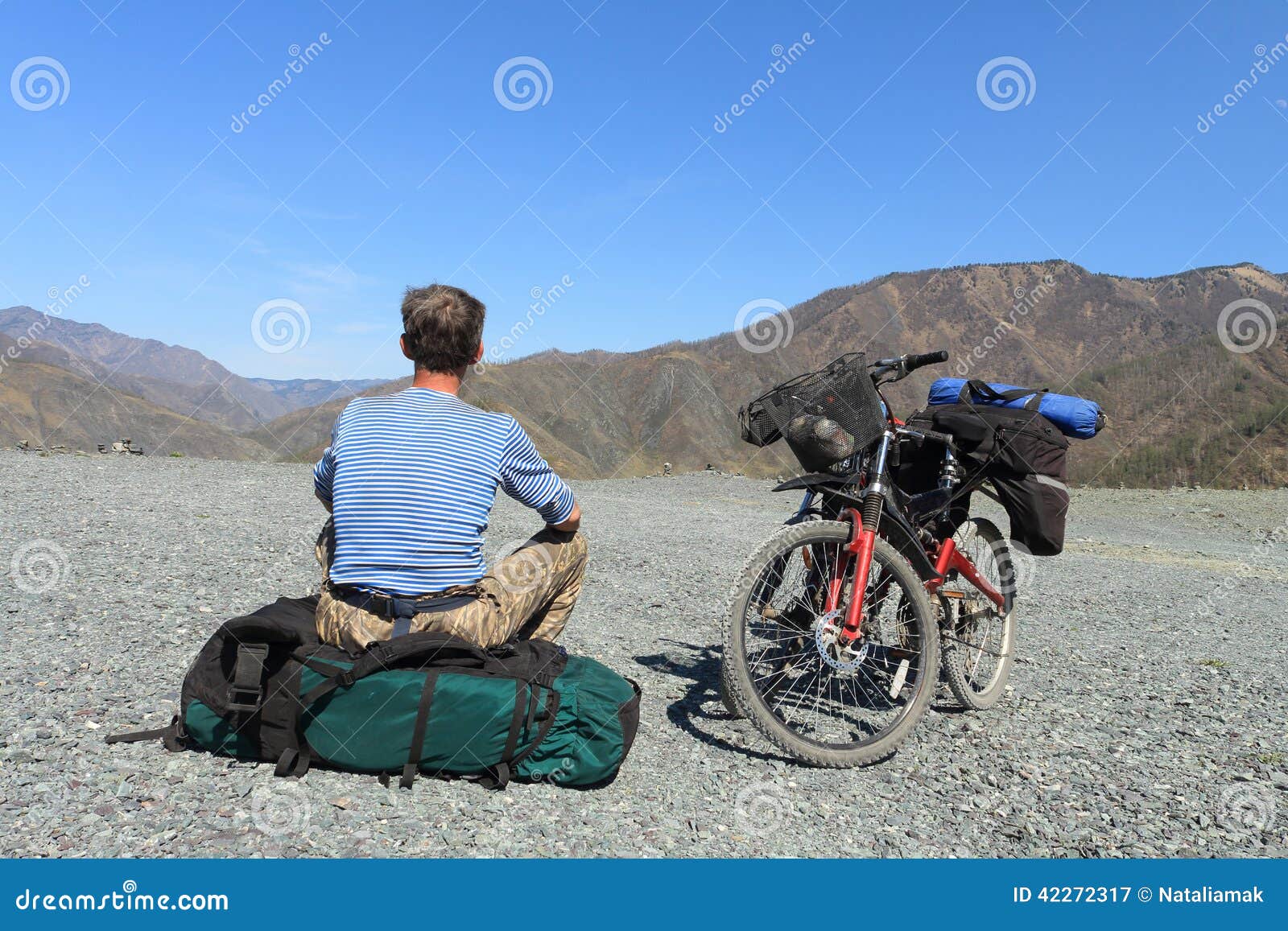 Traveller stock image. Image of stripped, copy, landscape - 42272317