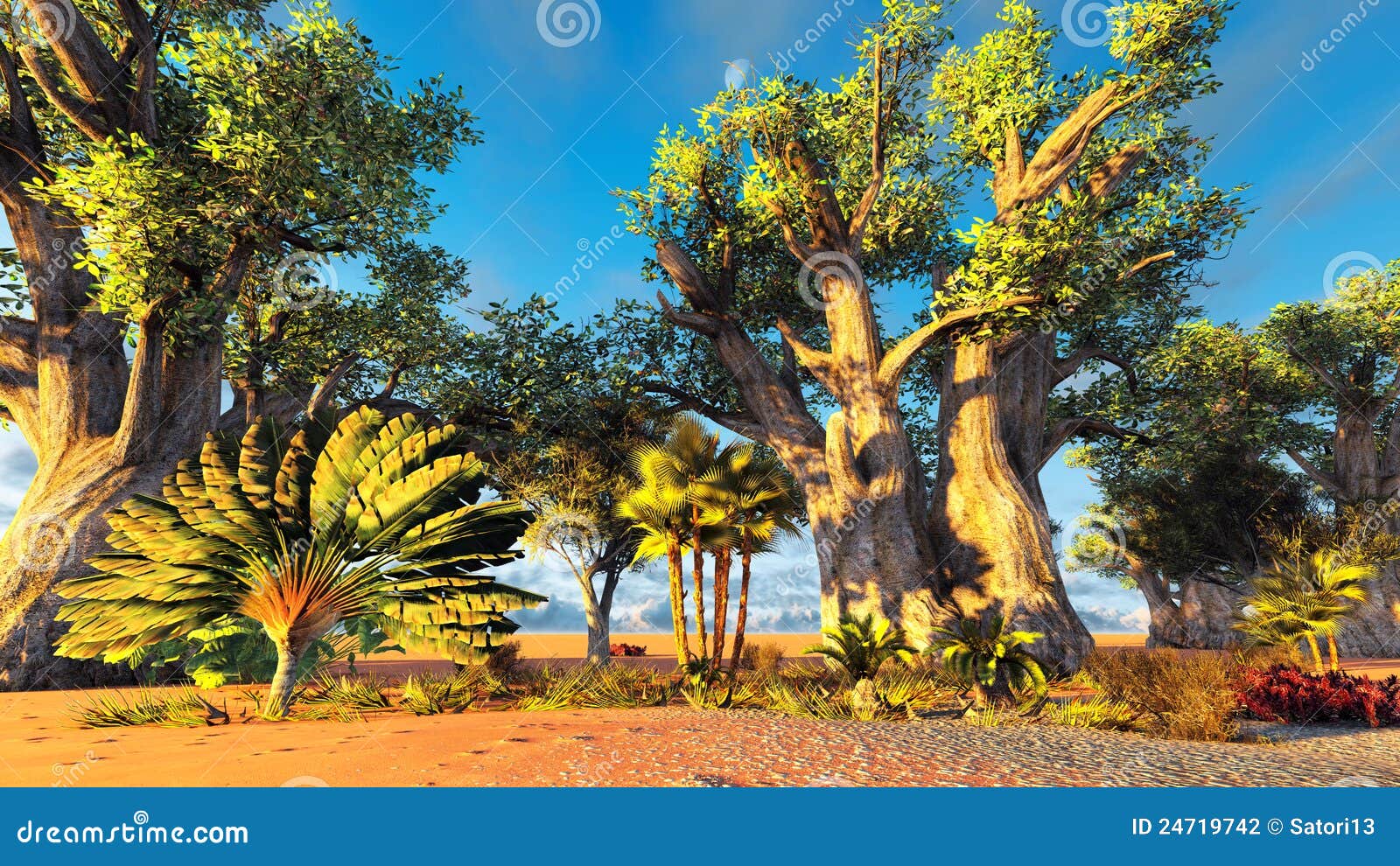 Traveller s tree stock illustration. Illustration of blue - 24719742