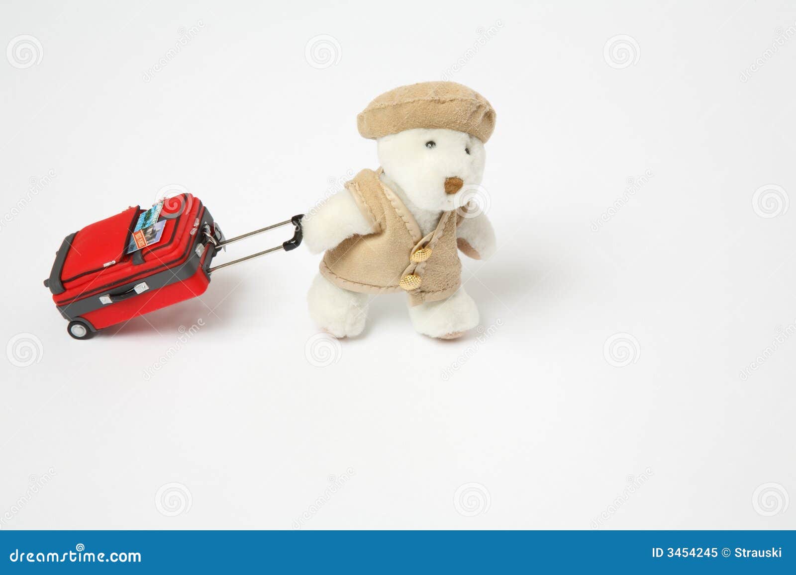 Travelling Bear stock image. Image of beige, bear, white - 3454245