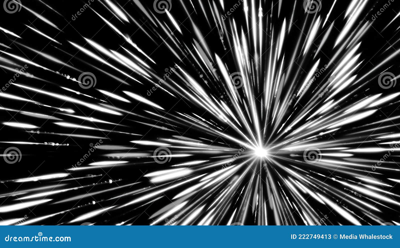 Travelling through Black Space, White Starfield, Seamless Loop ...