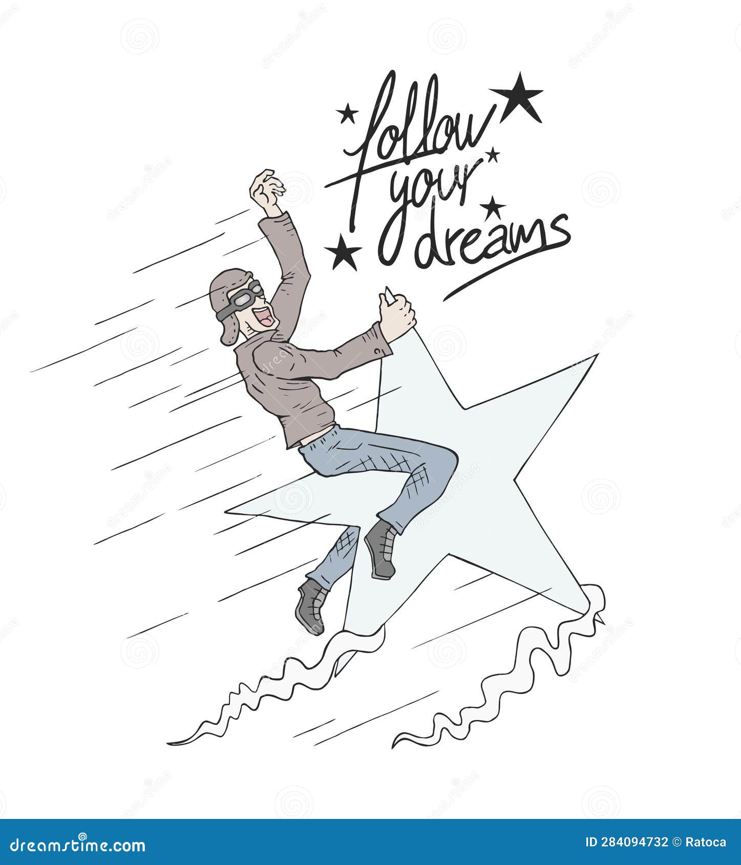 Travelling in Fast Star Design Stock Vector - Illustration of speed ...