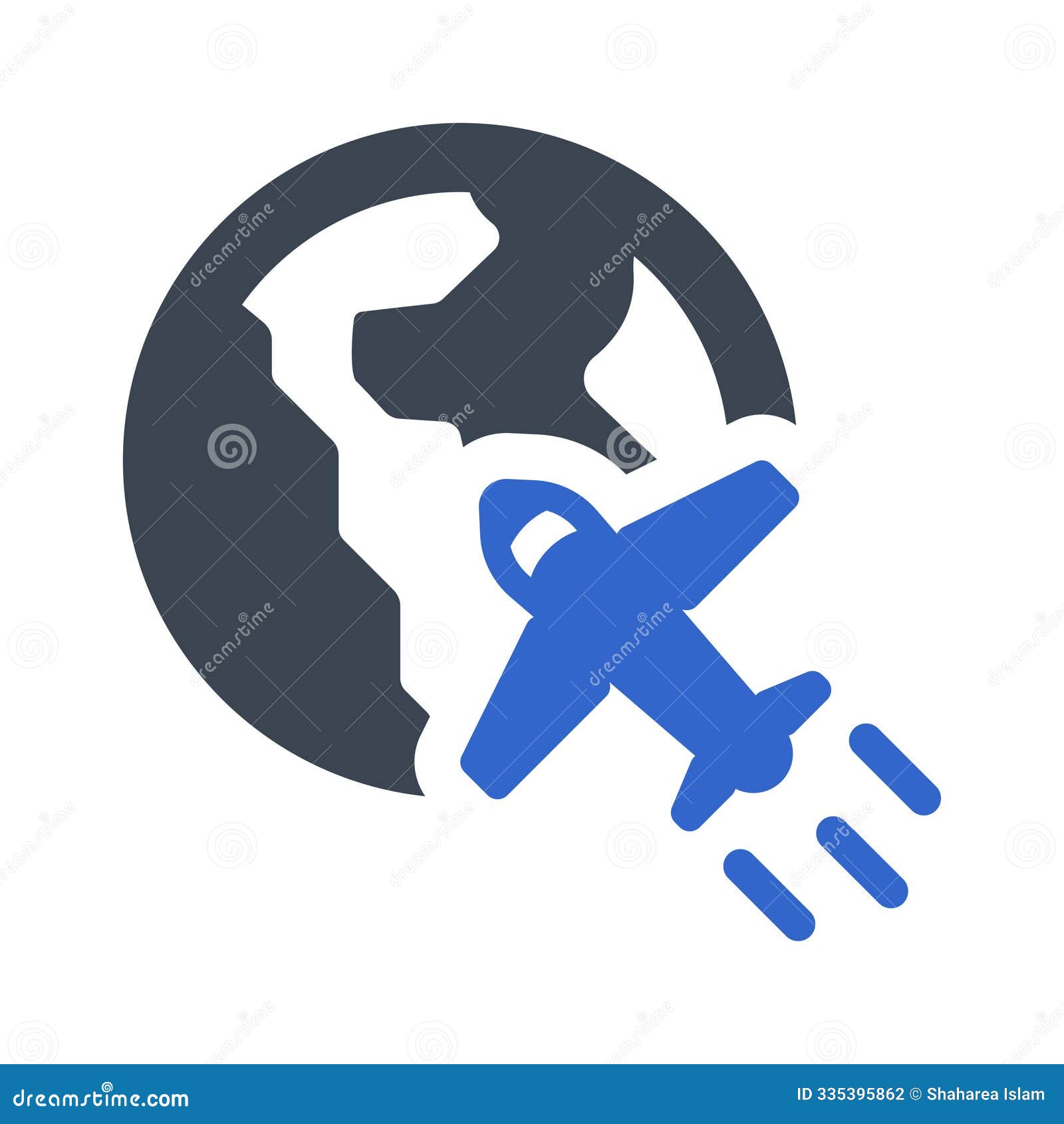 Travelling icon stock vector. Illustration of airplane - 335395862