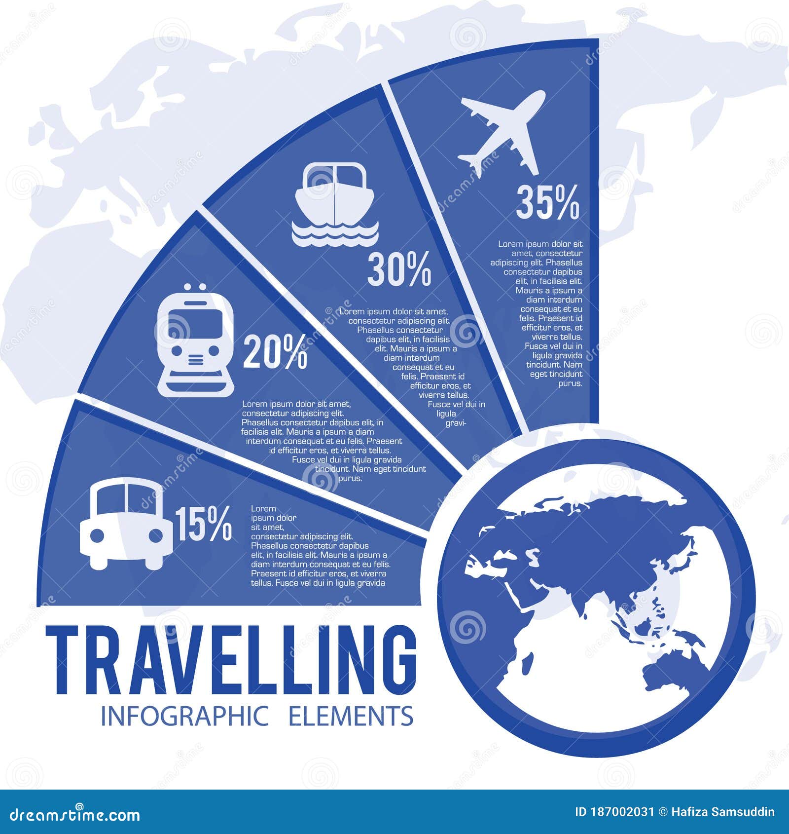 Travelling Infograph. Vector Illustration Decorative Design Stock ...