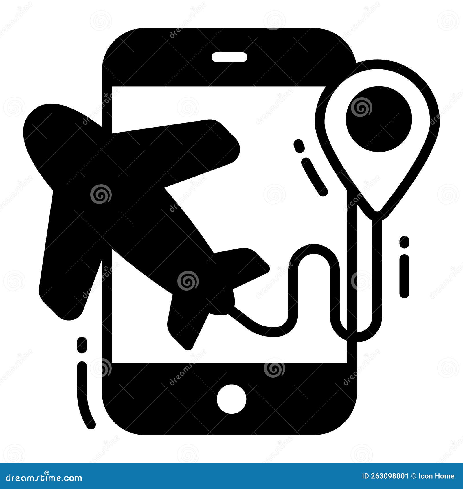 Travelling Navigation Icon Related Map Location and Navigation Black ...