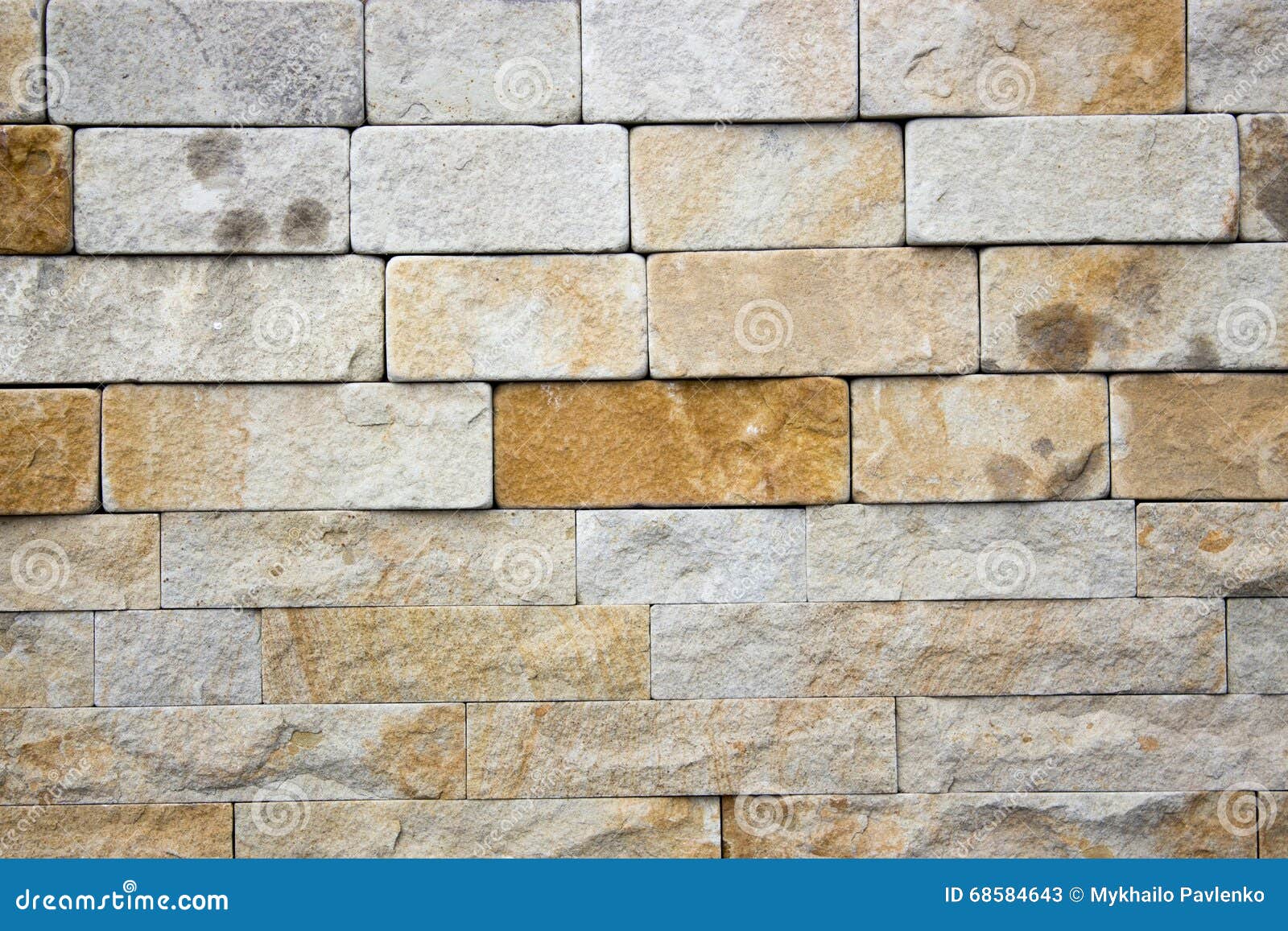Travertine Decorative Bricks Texture Stock Image - Image of kitchen ...