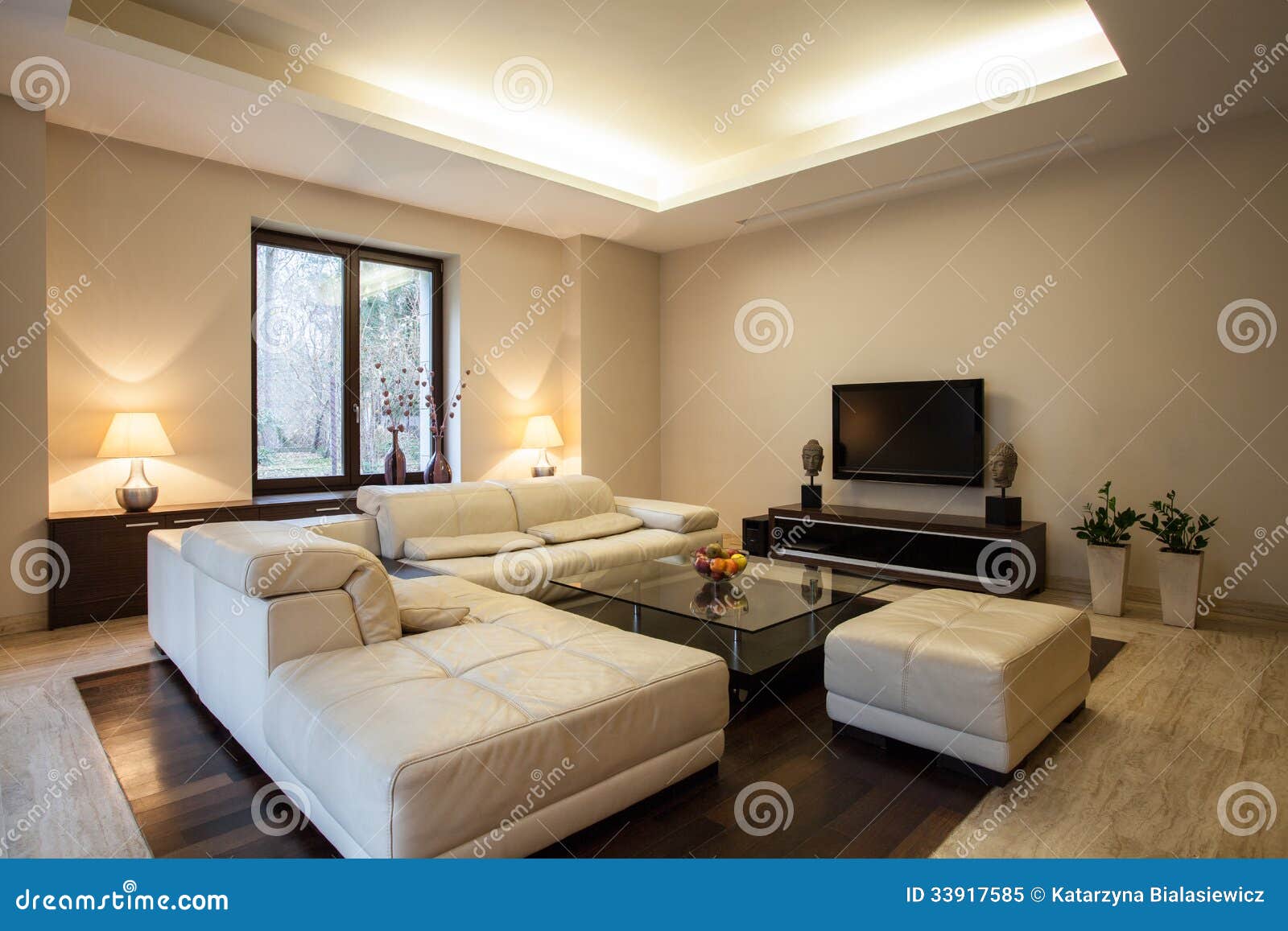 Travertine House: Horizontal View on Interior Stock Image - Image of ...