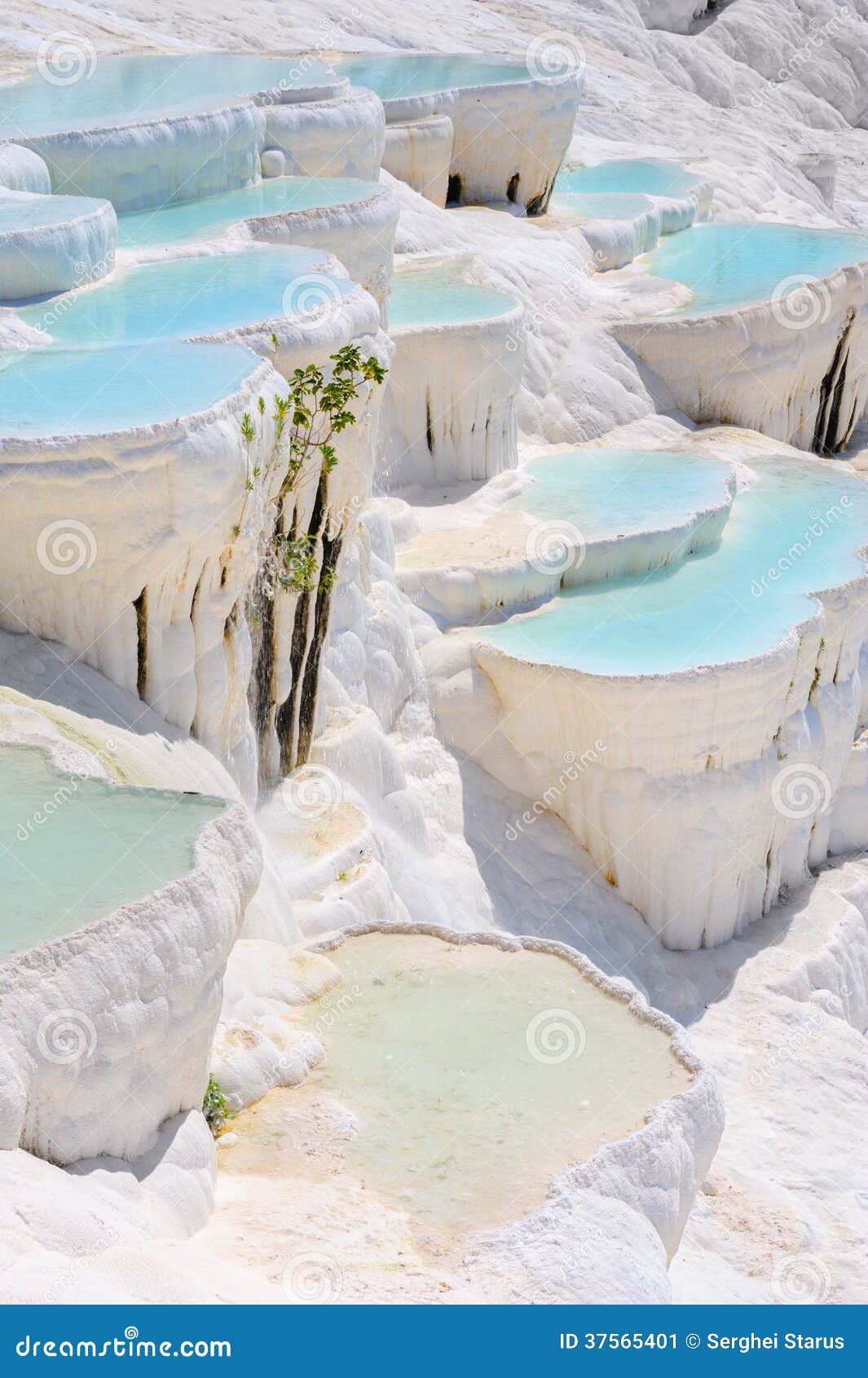 Travertine Pools at Ancient Hierapolis, Now Pamukkale, Turkey Stock ...