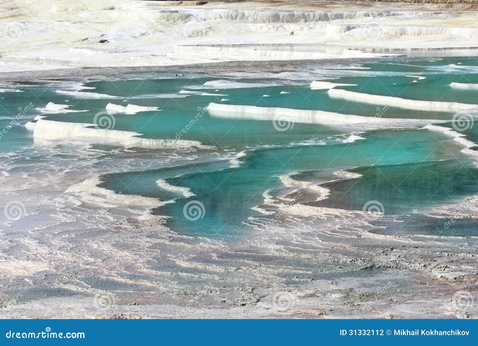 Travertines of Pamukkale Turkey Stock Photo - Image of pamukkale ...