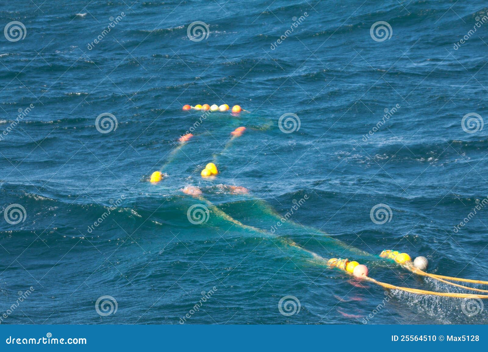 Trawl fishing stock photo. Image of throwing, blue, water - 25564510
