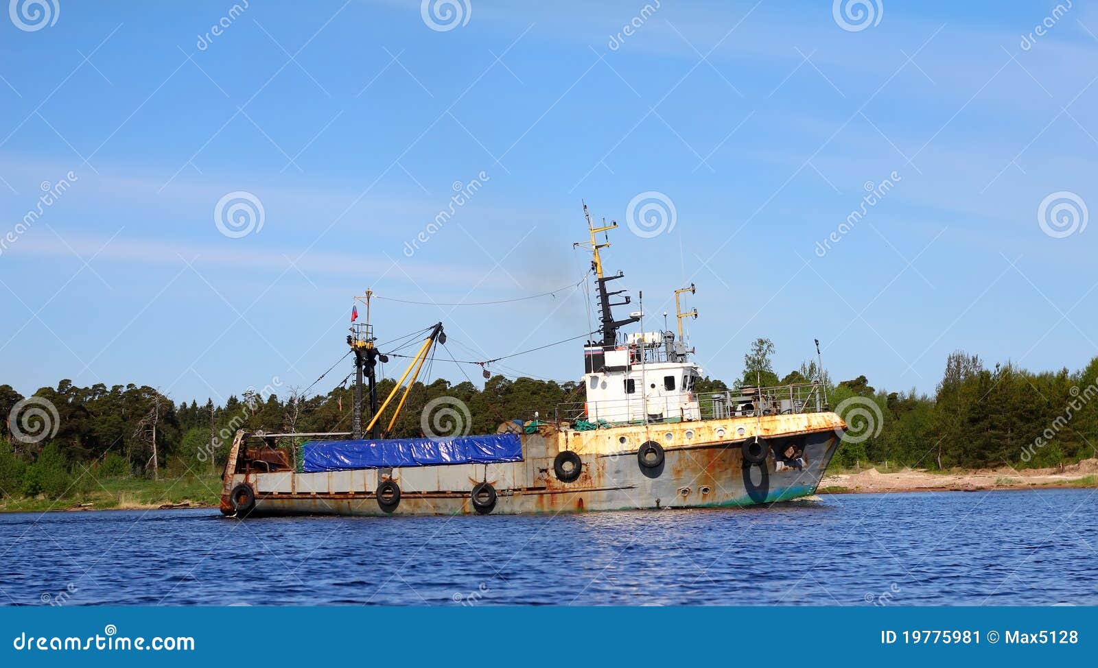 Trawler stock image. Image of season, river, trawler - 19775981