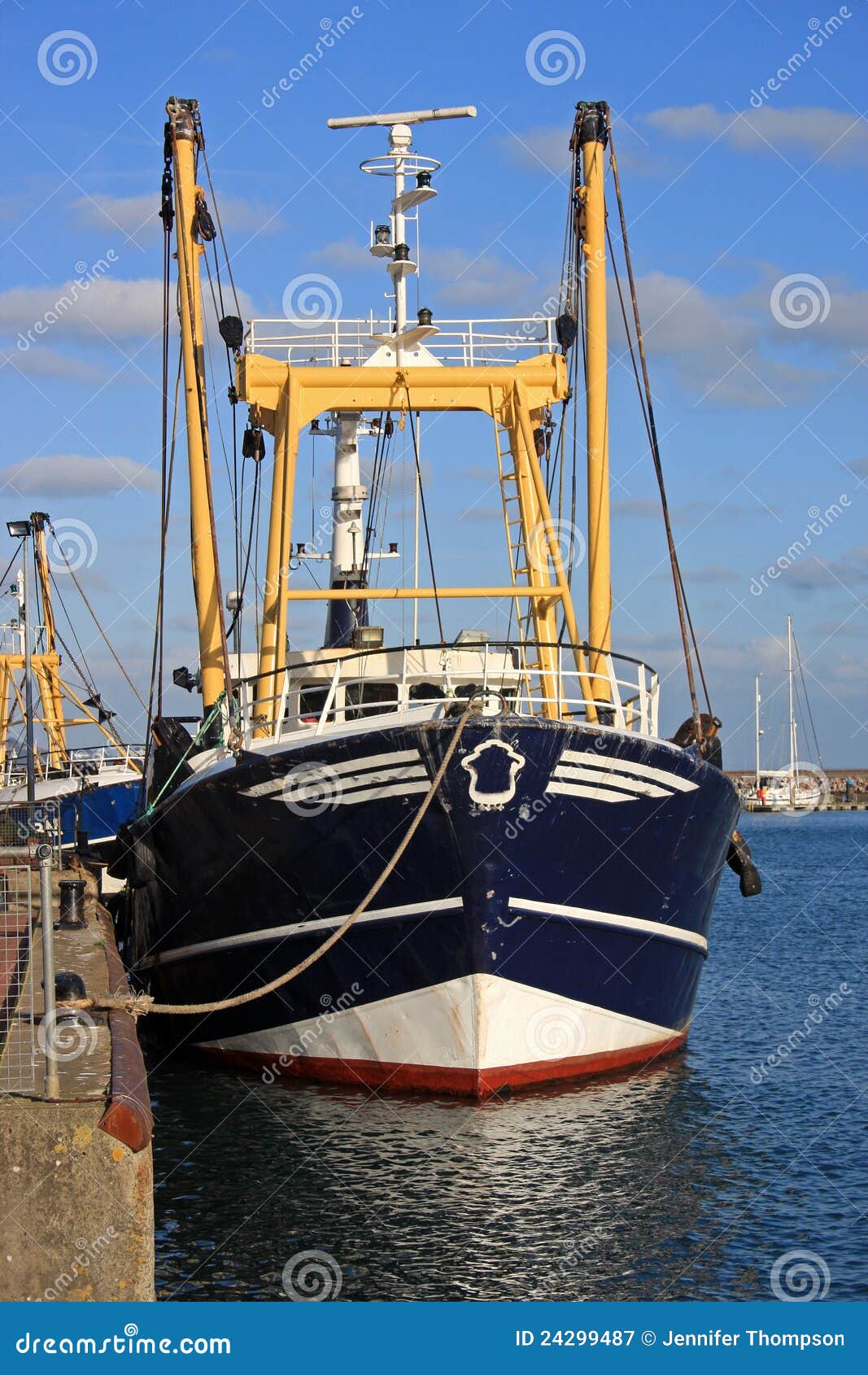 Trawler stock image. Image of brixham, port, nets, seaside - 24299487