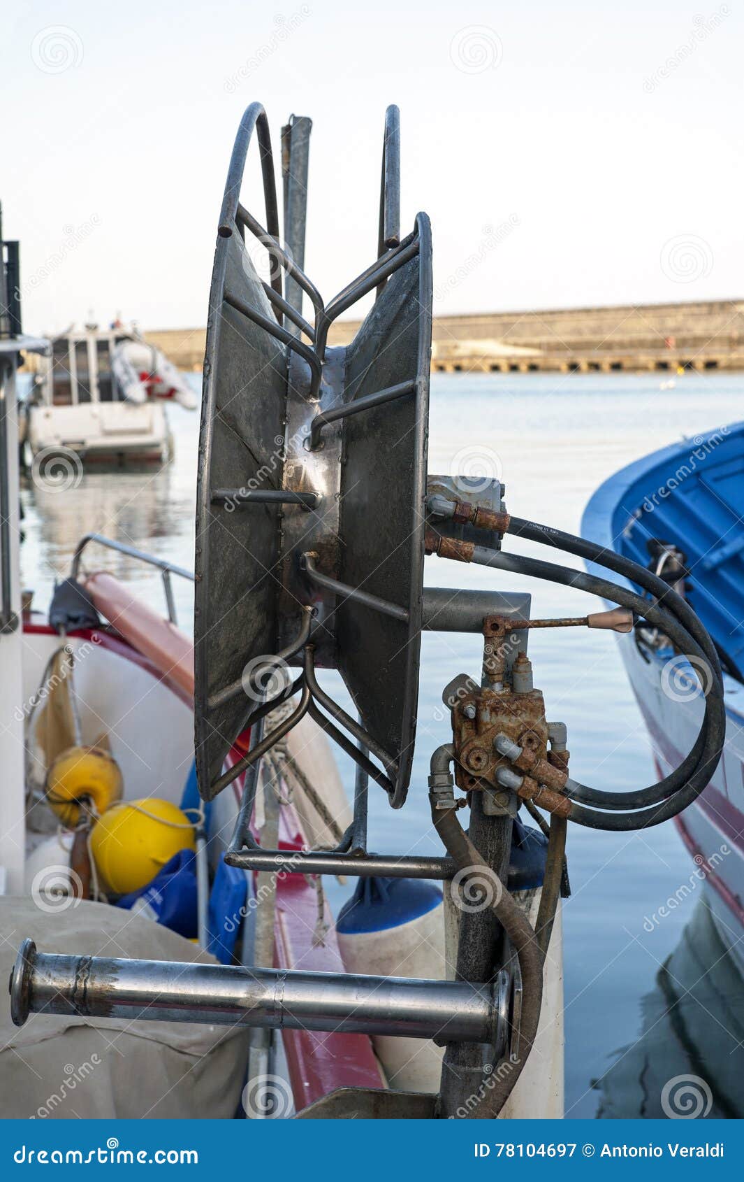 Trawler stock image. Image of seiner, berthing, fisherman - 78104697