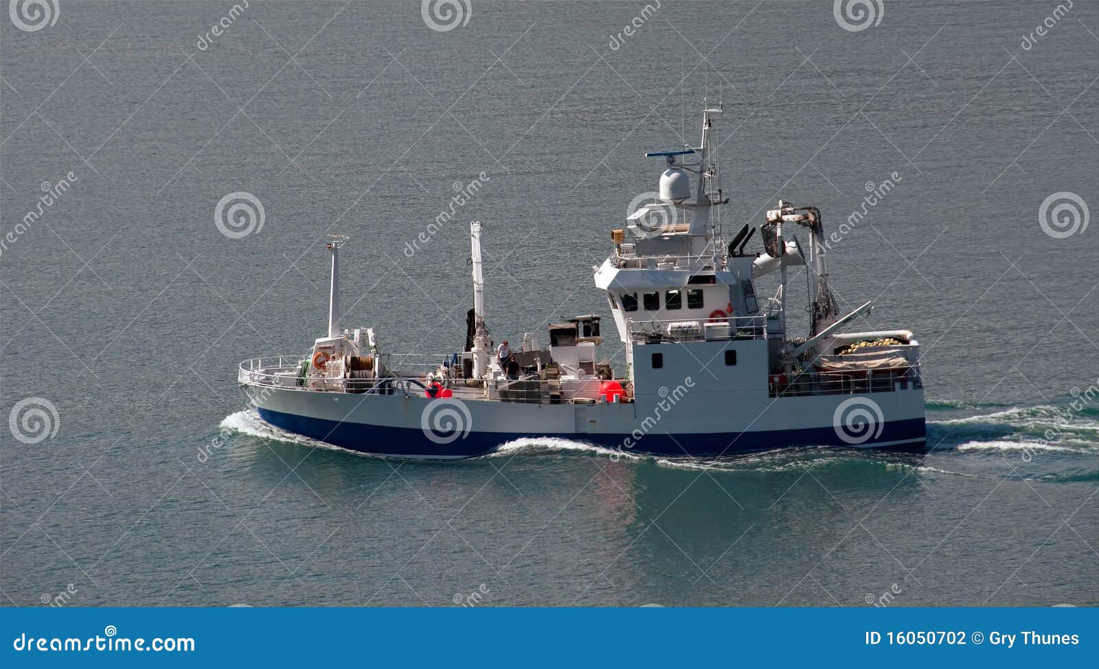 Trawler in sea stock photo. Image of primary, food, sunny - 16050702