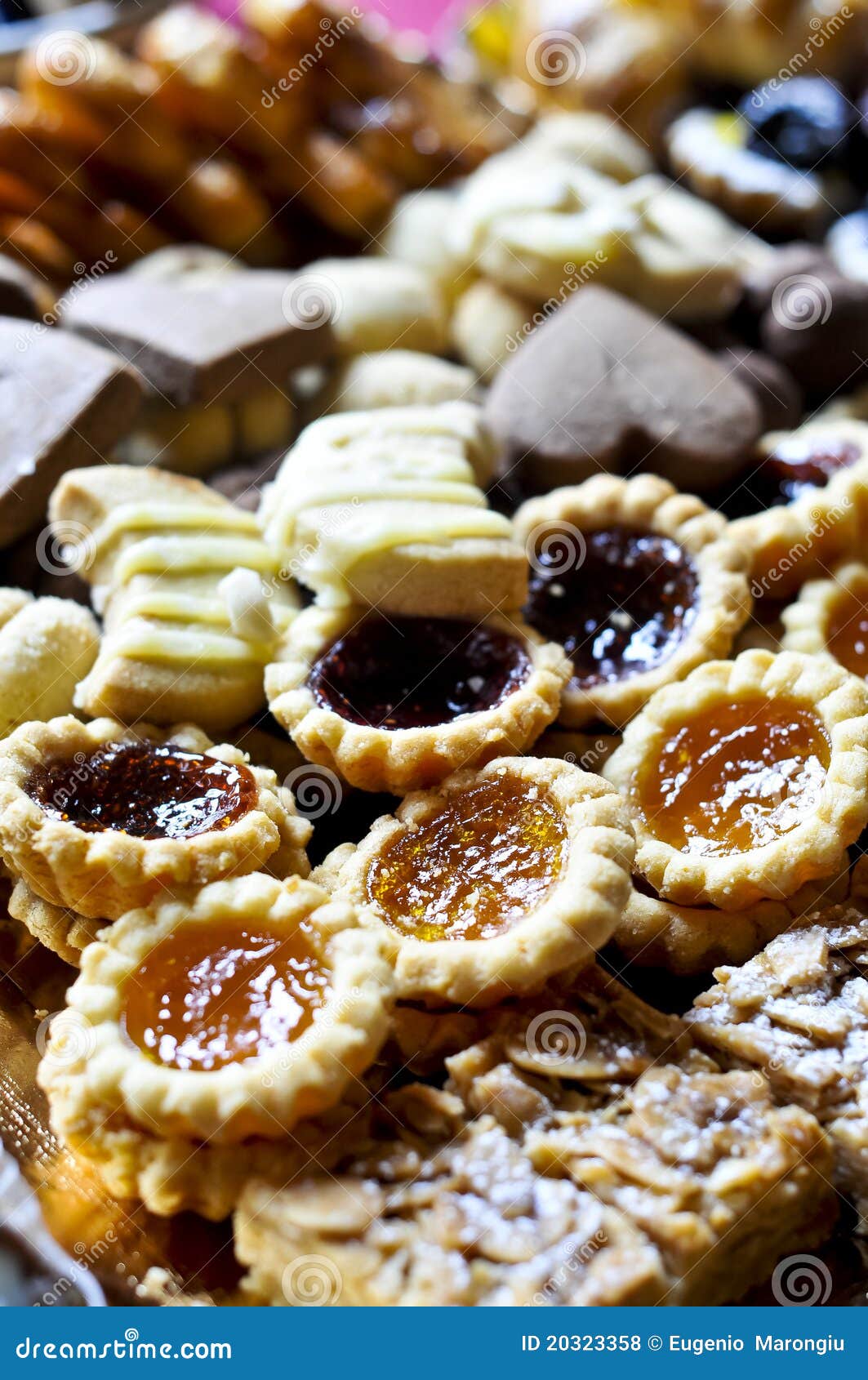 Tray of assorted pastries stock photo. Image of aperitif - 20323358