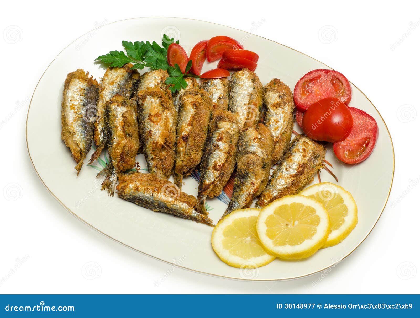 Stuffed Sardines stock image. Image of fish, dish, cooked - 30148977